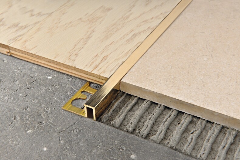 П-образный профиль PRFON PROFINAL Progress латунь натуральная 2700 мм | ПРО-ПЛИНТУС.РУ